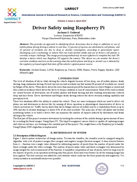 driver safety using raspberry pi pdf traffic collision mobile phones