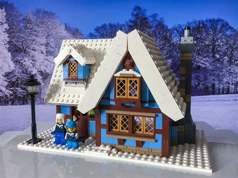 Lego Moc Off Season Winter Cottage By Pionline Rebrickable Build