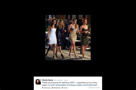 Photo Kristin Davies a posté une photo de Sex and the City à l occasion du e anniversaire de