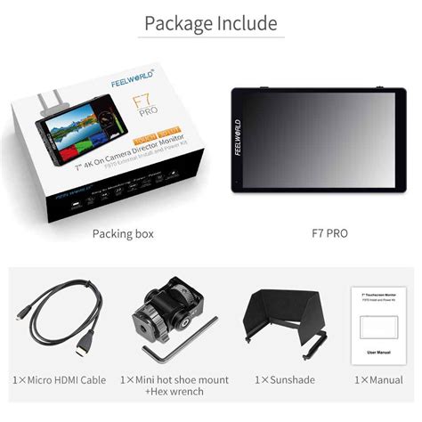 Feelworld F7 Pro 7" 4K Monitor - Laor Laor Camera Shop ល្អល្អ ...