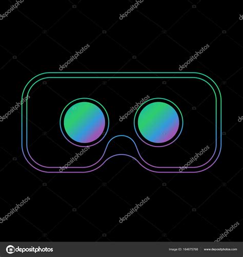Virtual Reality Headset Display Stereoscopic Virtual Reality Ve Stock