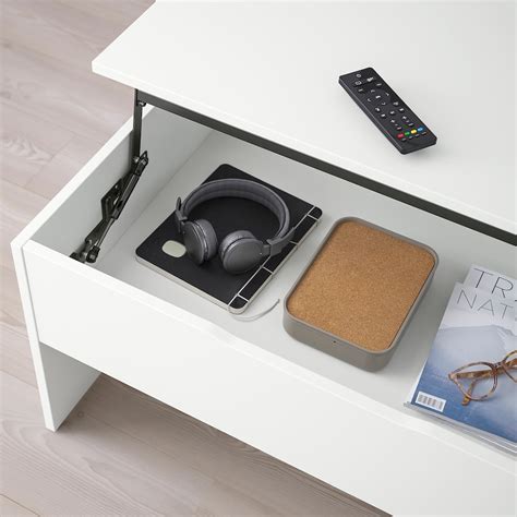 Östavall Table Basse Réglable Blanc 90 Cm Ikea