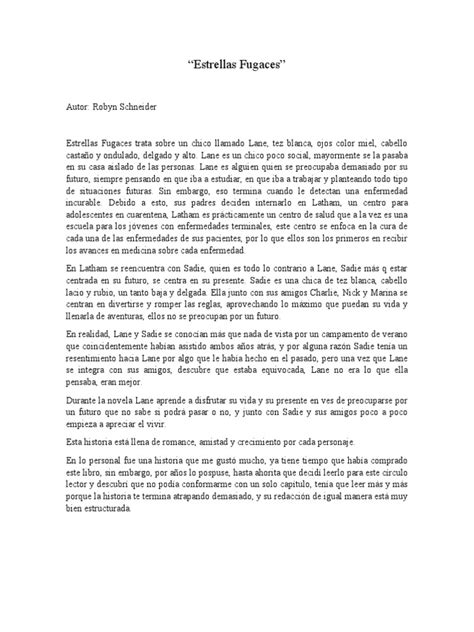 Estrellas Fugaces Pdf