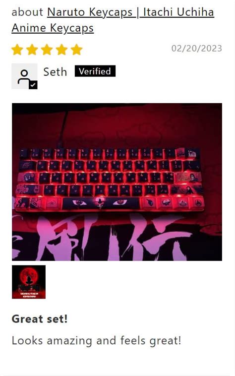 Itachi Custom Keycaps Ukfcvoucher30