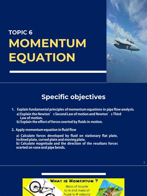Topic 6 Momentum Equation Pdf Newtons Laws Of Motion Fluid Dynamics