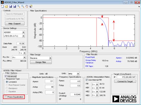 Matlab Filter Design Wizard For Ad9361 [analog Devices Wiki]