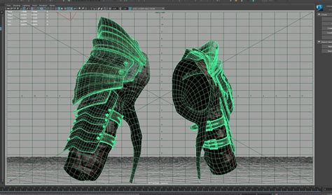 Female Shoulder Armor Set Midpoly Model Turbosquid 2034177