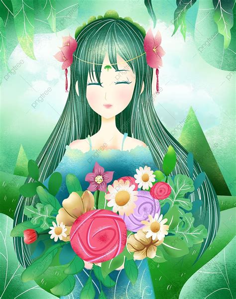 Original Small Fresh Illustration Spring Hello Spring Early Spring
