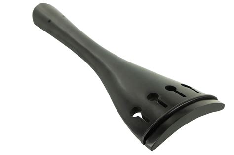 Ebony Double Bass Tailpiece With Perpendicular Visible Tailgut Holes