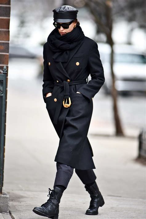 Irina Shayk Looks Chic In All Black As She Steps Out With New York City