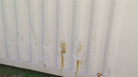 Shipping Container Has Rust Roof Leaks Oahu Auctions