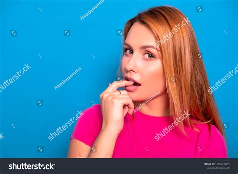 Sexy Plus Size Model Long Red Stock Photo Shutterstock