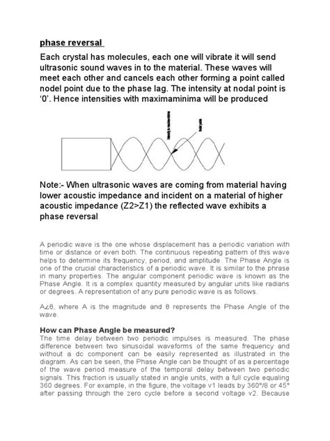 Phase Reversal Pdf Phase Waves Amplitude