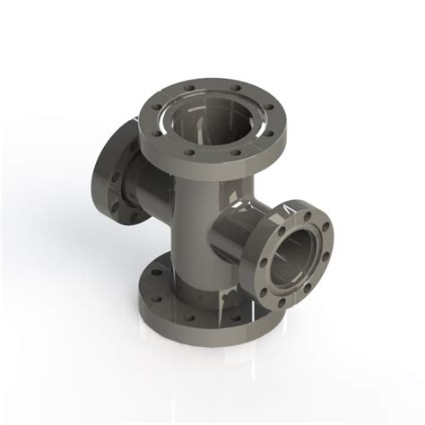 Ideal Spectroscopy Conflat Flange Cf 4 Way Cross Adaptive Reducer