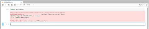 Python 3x Fancyimpute Installed But I Cant Import It On Jupyter