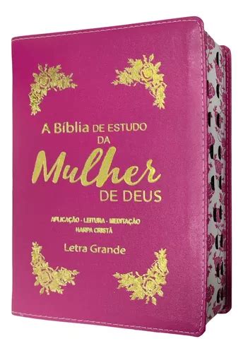 Bíblia De Estudo Da Mulher De Deus Letra Grande Harpa Cristã