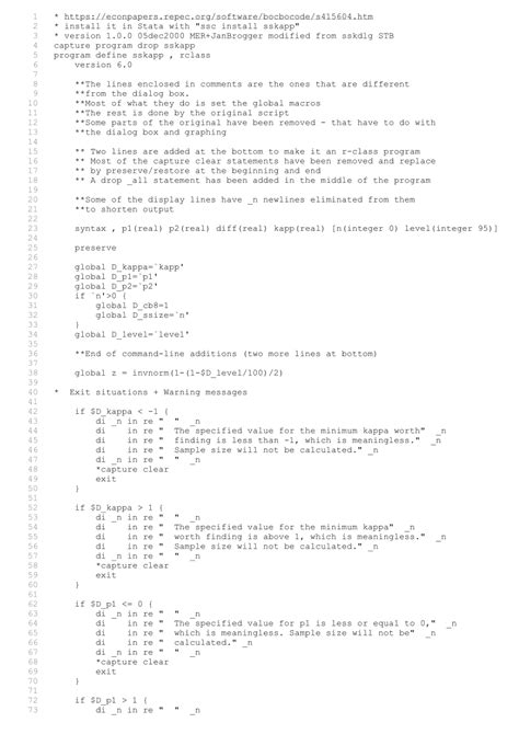Pdf Sskapp Stata Module To Compute Sample Size For The Kappa