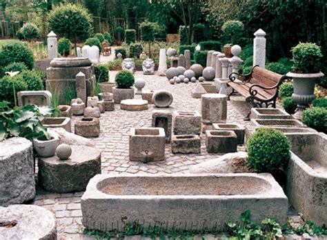 Antique Stone Building Material Beige Granite Garden Palisade From