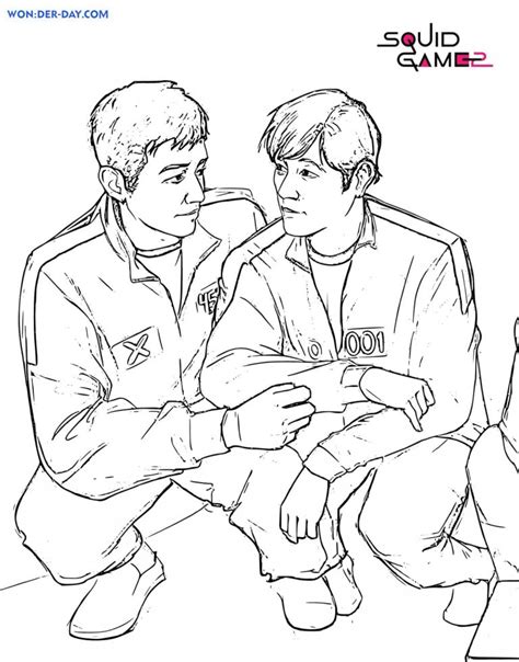 Squid Game 2 Coloring Pages Wonder Day