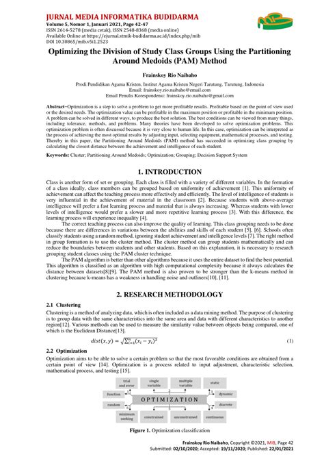 Pdf Optimizing The Division Of Study Class Groups Using The