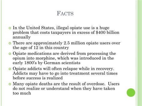 Ppt Narcotic Facts Opiates Powerpoint Presentation Free Download