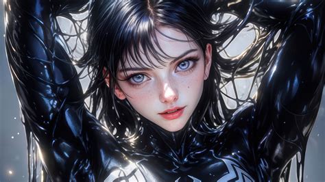 3885d Anime Girl Venom Symbiote 4k Wallpaper 4k Hd
