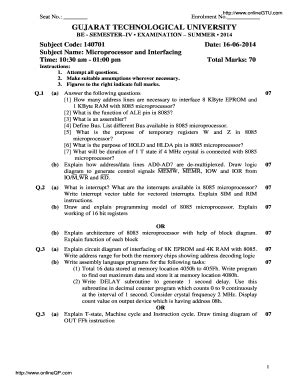 Fillable Online Bgujaratb Technological University Gtu Question Papers Fax Email Print Pdffiller