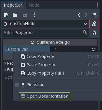 The Open Documentation Options Have Inconsistent Effects Some Options Can T Open Custom Doc