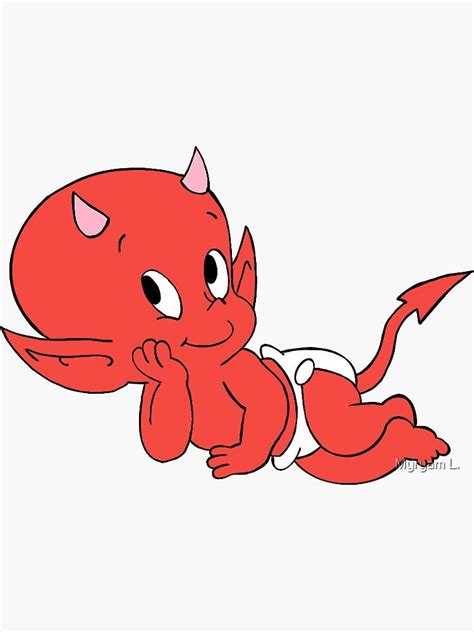 Hot Stuff The Little Devil Sticker For Sale By Myryam L Devil Tattoo Cartoon Tattoos Cute