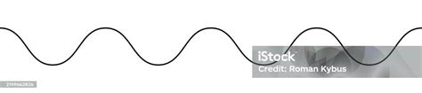 Sine Wave Black And White Sinusoidal Line Sinusoid Vector Seamless
