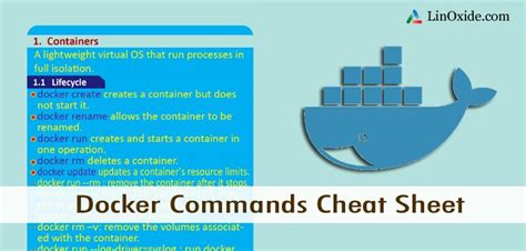 This tutorial brings a complete list of docker commands in a cheat sheet for download in a pdf ...