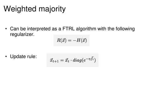 Ppt Follow The Regularized Leader Powerpoint Presentation Free