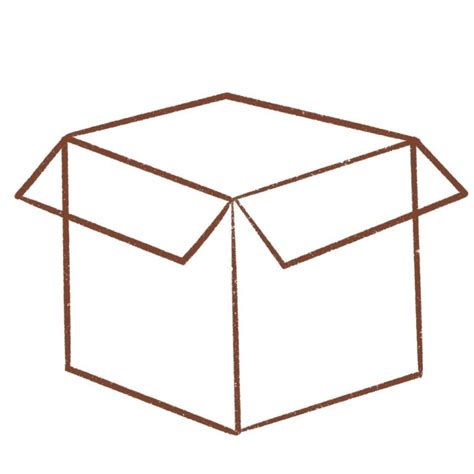 How To Draw A Cute Cardboard Box Easy Beginner Guide