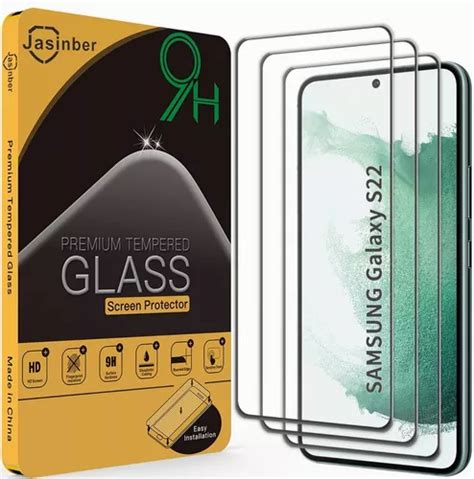 3 Piezas Mica De Cristal Templado Para Samsung Galaxy S22 Meses Sin