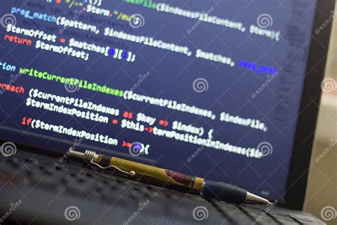Php Back End Code Computer Programming Source Code Abstract Screen Of