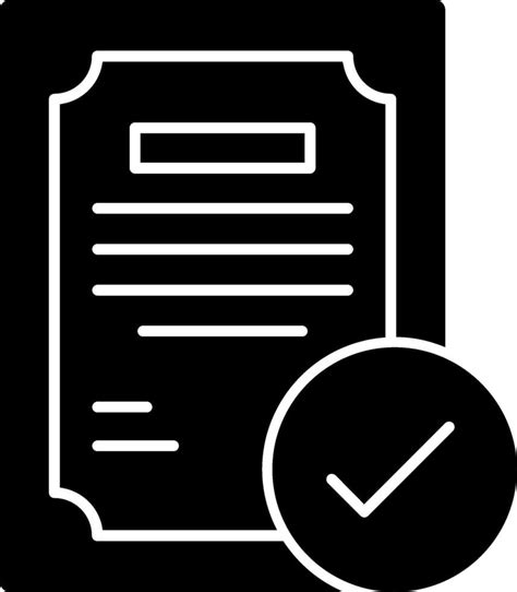 Check Mark Glyph Icon 39501408 Vector Art At Vecteezy