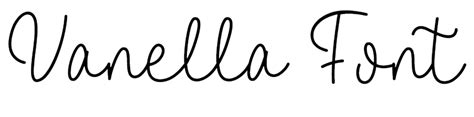 Vanella Font Dafontstyle