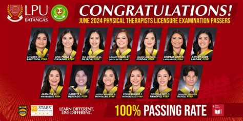 New Lycean Physical Therapists Achieve A Remarkable 100 Passing Rate
