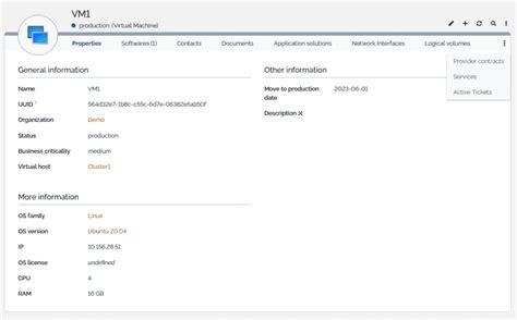 Data Model For VSphere CMDB