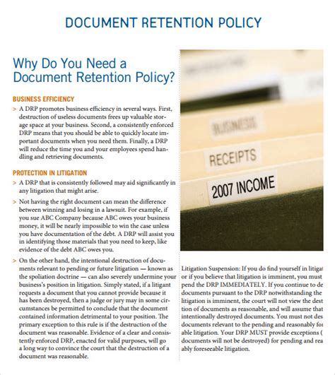 Personal File Retention Guidelines At Brenda Norris Blog