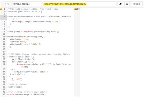 How To Disable Tooltips In Fiori SAP Community