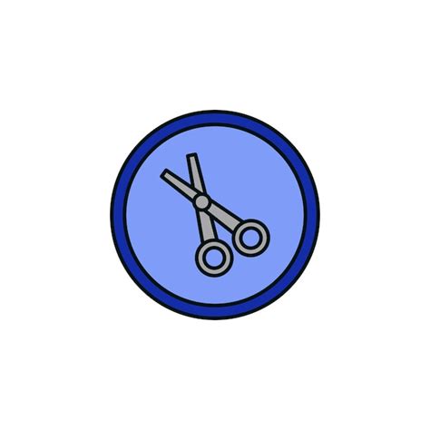 Premium Vector Barber Scissors Vector Type Icon