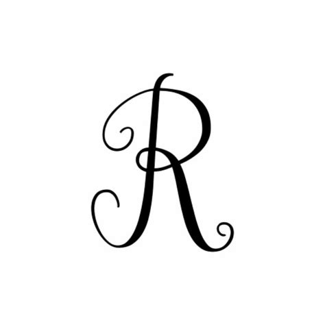 Precision Metal Art INITIAL R BLK In Initial Monogram Letter R Steel Laser Cut Wall Art