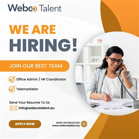 Webco Talent On Linkedin Hiring Officeadmin Hrcoordinator Telemarketer Joinourteam
