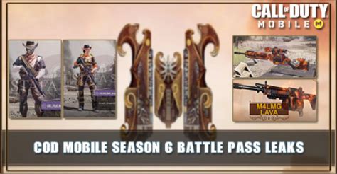 COD Mobile Season 6 Battle Pass Leaks New Characters Rewards And
