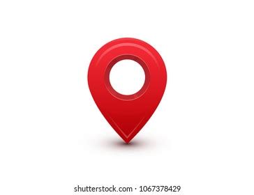 Pointer Red Marker Map Destination Location Stock Vector Royalty Free 1067378429
