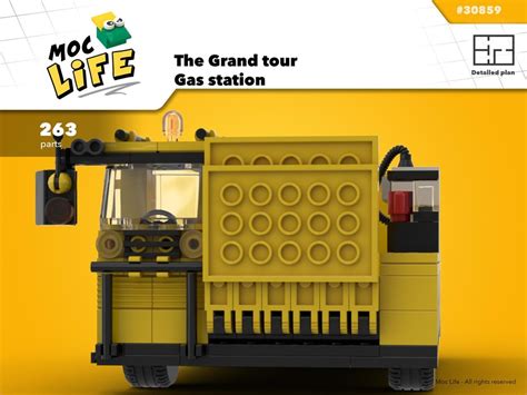 Lego Moc Grand Tour Gas Station By Moclife Rebrickable Build With Lego