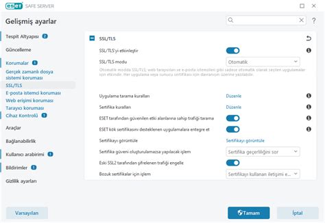 Ssltls Eset Safe Server 18 Eset Online Yardım