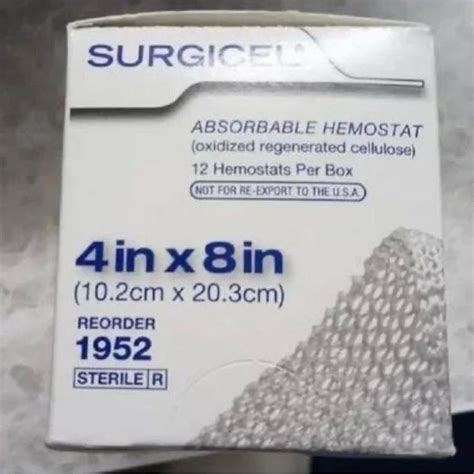 Surgicel Absorbable Hemostatic At ₹ 1450piece Surgical Dressing In