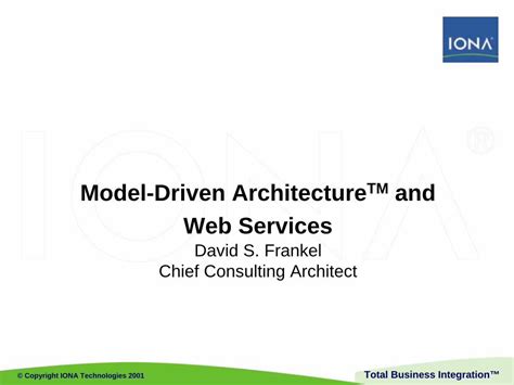 Pdf Model Driven Architecture Web Services€¦ · And Components As Web Services Tools Generate